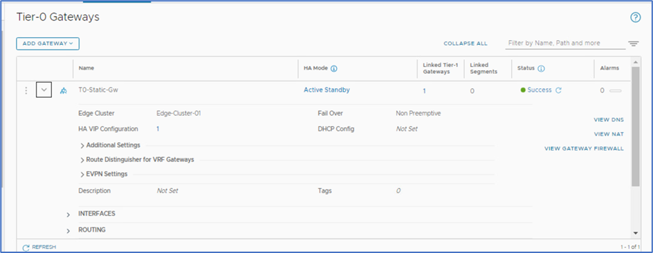 Static Routing on Tier-0 Gateway in NSX-T using HA VIP – Welcome to ...